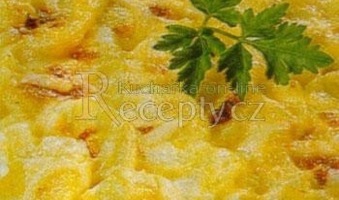 Gratinované brambory s cibulí - Recepty.cz - On-line kuchařka